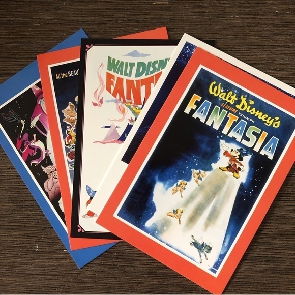Disney | Office | Disney Classic Movie Poster Postcards Fantasia 5 Pack ...
